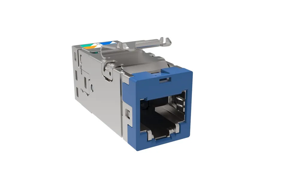 Jack RJ45 Commscope Cat6A Metálico – Azul | Alkotel