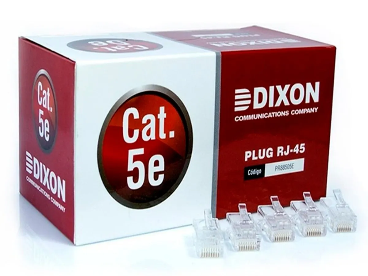 Plug Dixon Cat 5E (Unidad) | Alkotel